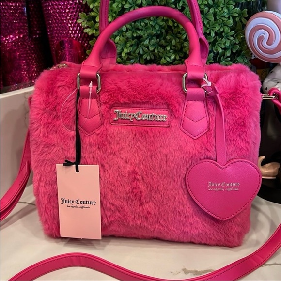 Juicy Couture | Bags | Nwt Juicy Couture Pink Fluffy Bag | Poshmark